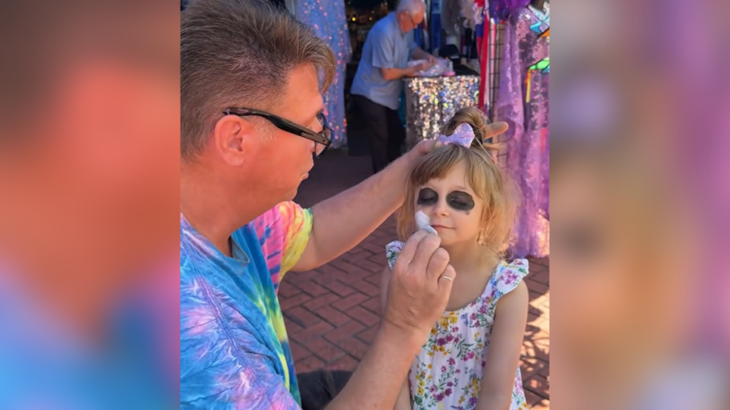 "POV: Your Daughter Always Asks For The Scariest Face Painting Possible"