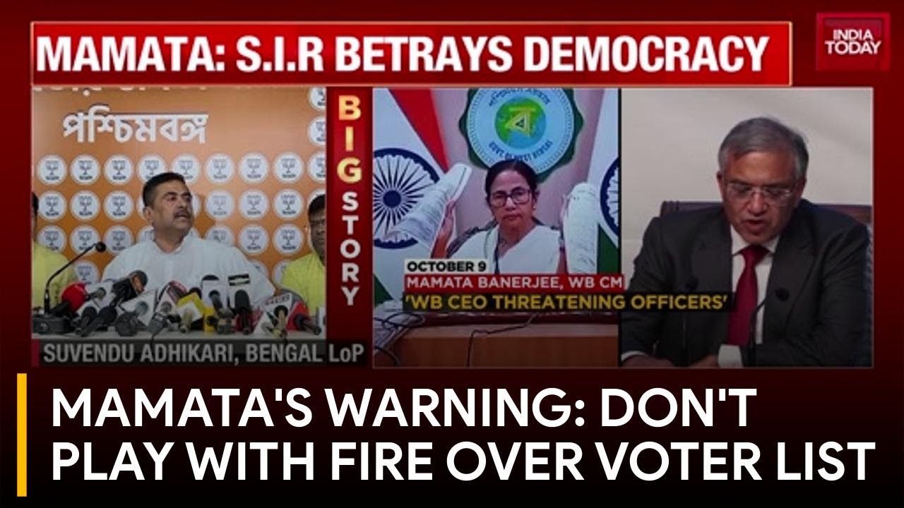 Mamata Warns Of Riots If SIR Is Carried Out In West Bengal, BJP Slams ...