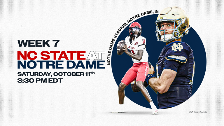 What channel is Notre Dame vs. NC State on today? Time and channel to ...