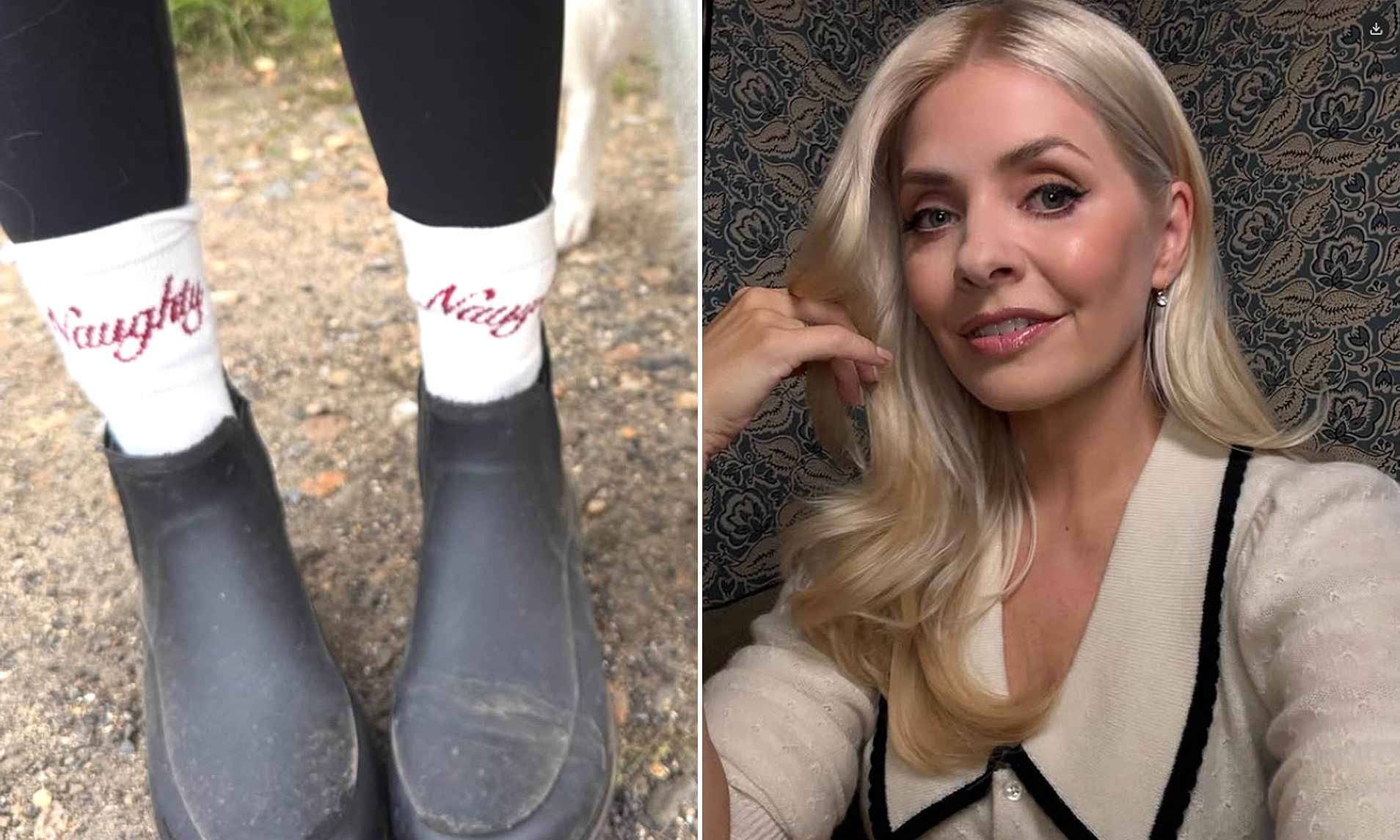 Holly Willoughby displays her 'naughty' side as she shares cheeky new photo