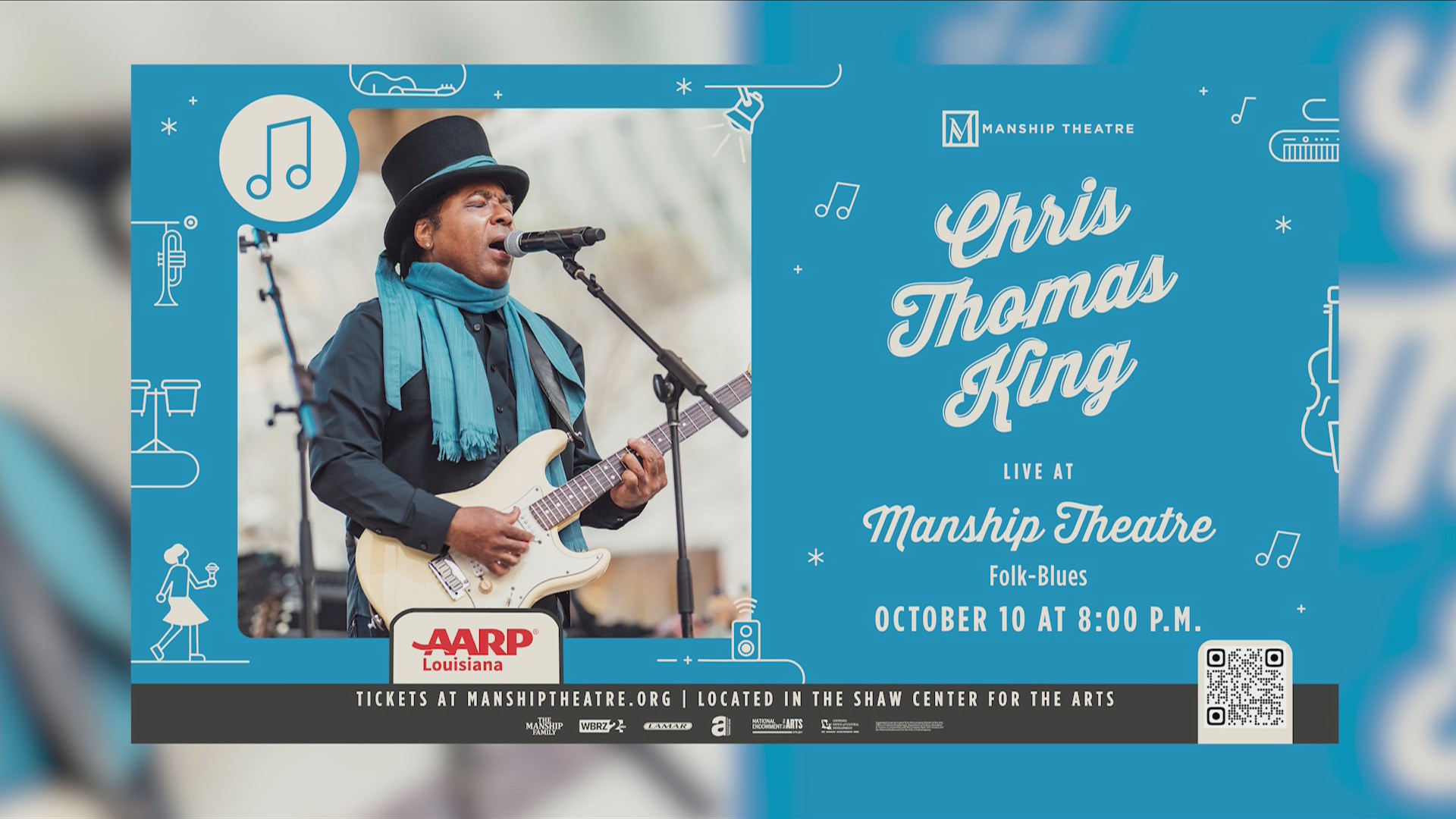 Happening tonight: Chris Thomas King to perform at Manship Theatre