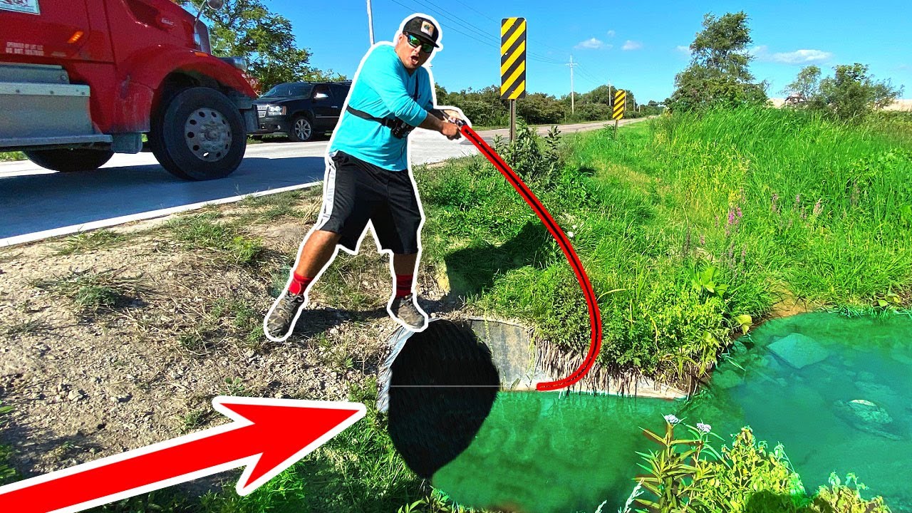 We caught giant fish deep inside a roadside tunnel