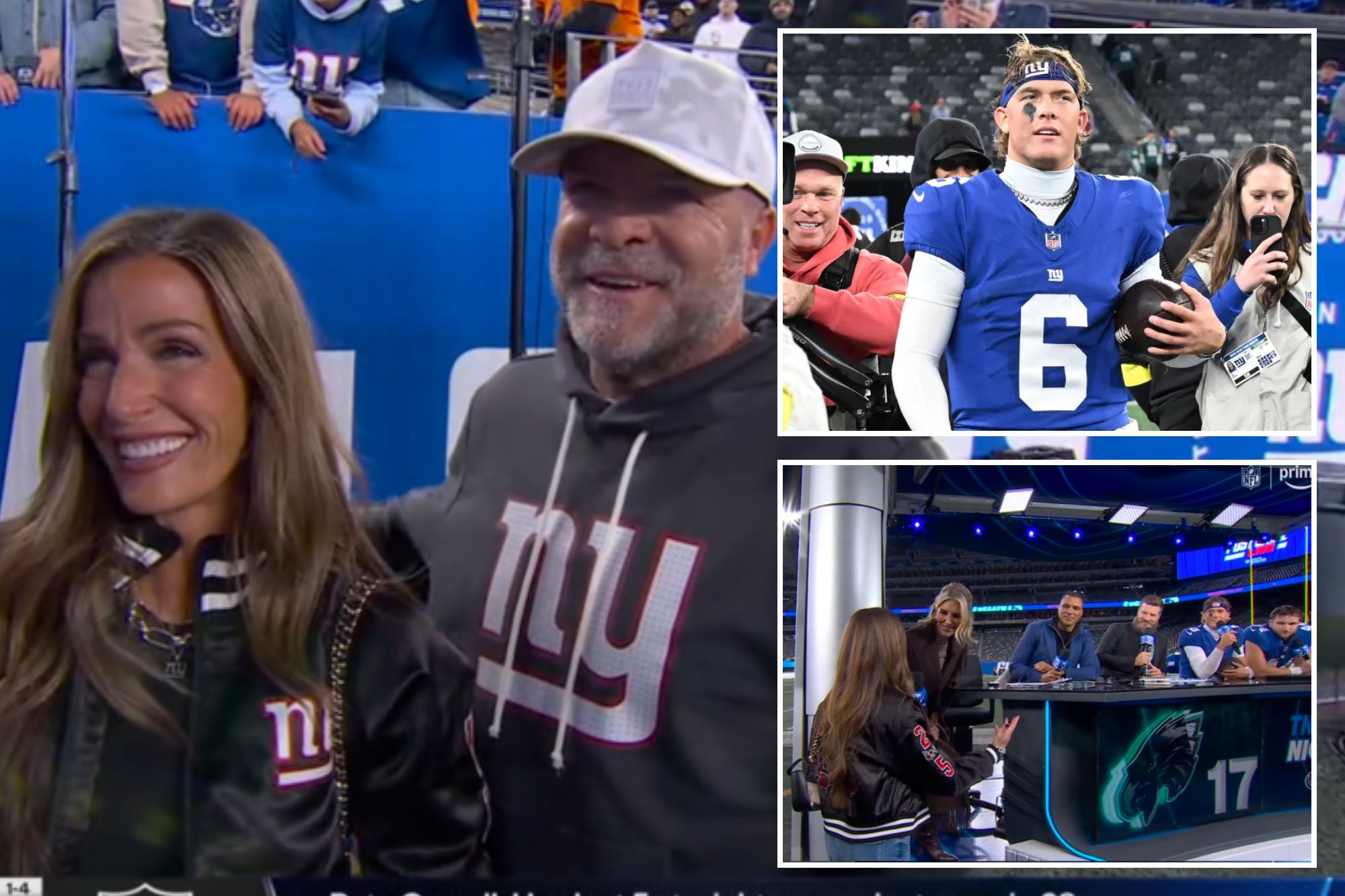 Jaxson Dart’s mom gets ‘emotional’ in interview after thrilling Giants win