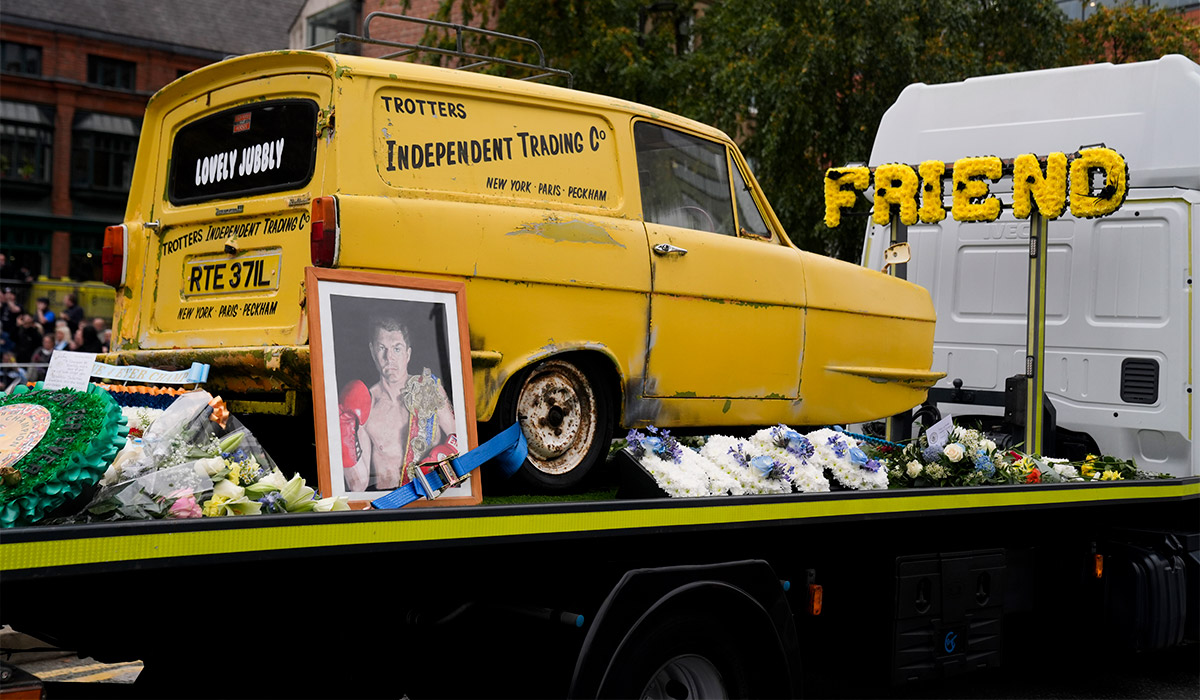 Ricky Hatton laid to rest surrounded by family, fans and famous faces