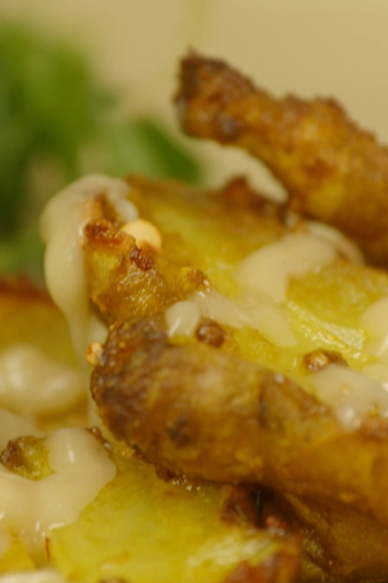 Alcachofas especiadas con cúrcuma, ajo y toque cítrico de curry