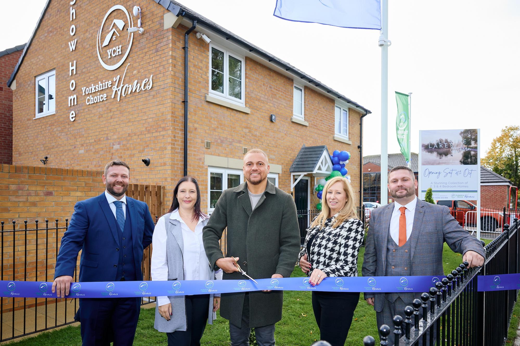 108-housing development opened by with England footballing legend Wes Brown in Doncaster