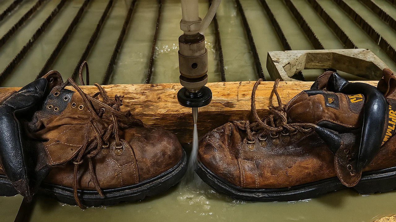 Steel toe boots vs. car - random machine shop experiments