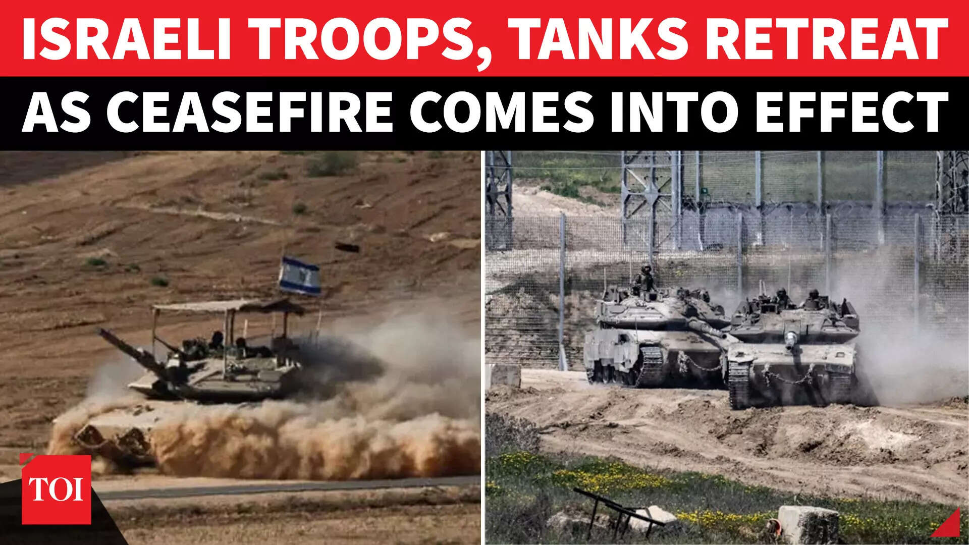 Rare Scenes In Gaza As IDF Troops, Tanks Head Back To Israel Amid ...