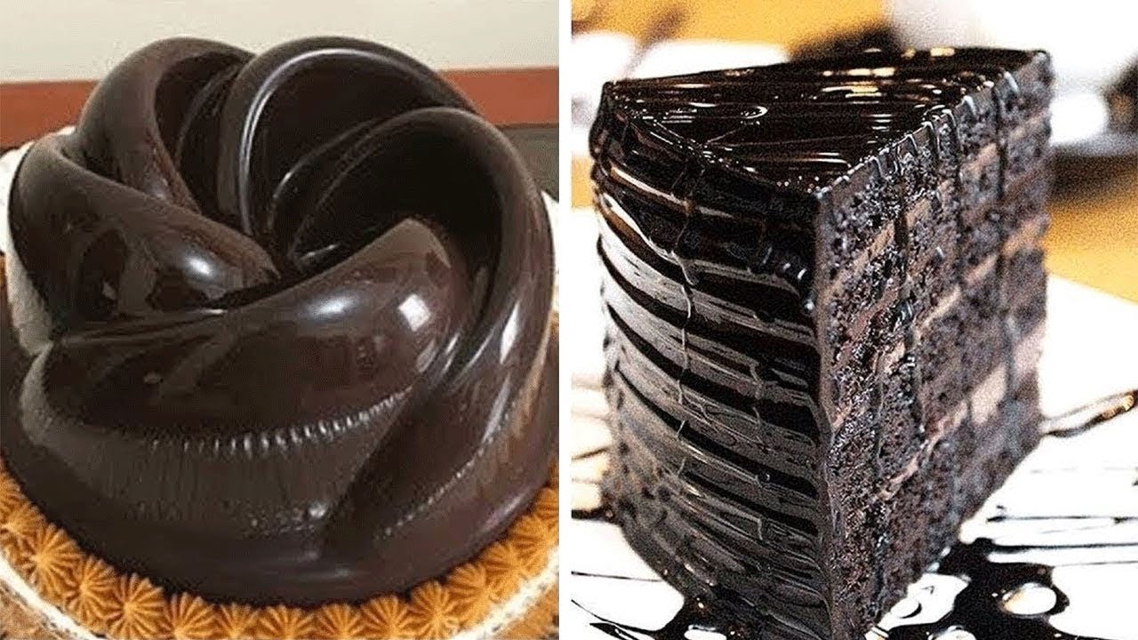 Glossy Dark Chocolate Cake | Satisfying Cake Compilation