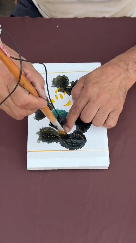 Perfectly aligned drawing ASMR experience