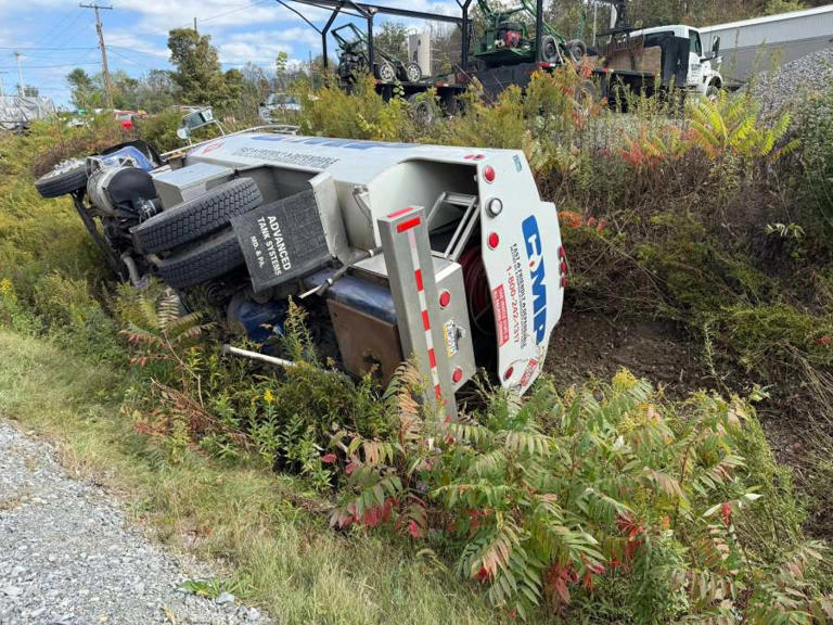 One rescued after HAZMAT sent to Blair County tanker truck crash, fuel ...