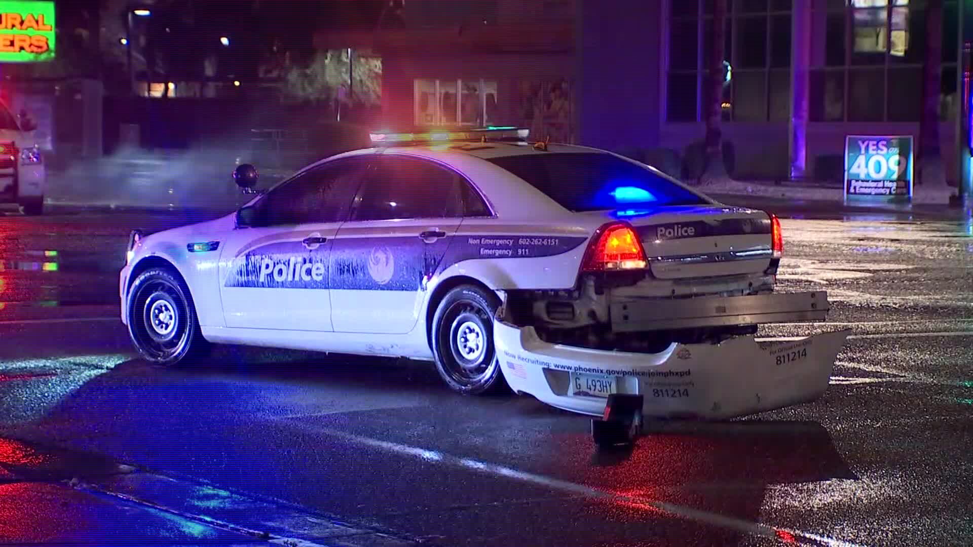 Alleged DUI driver flees after crashing into Phoenix PD patrol car