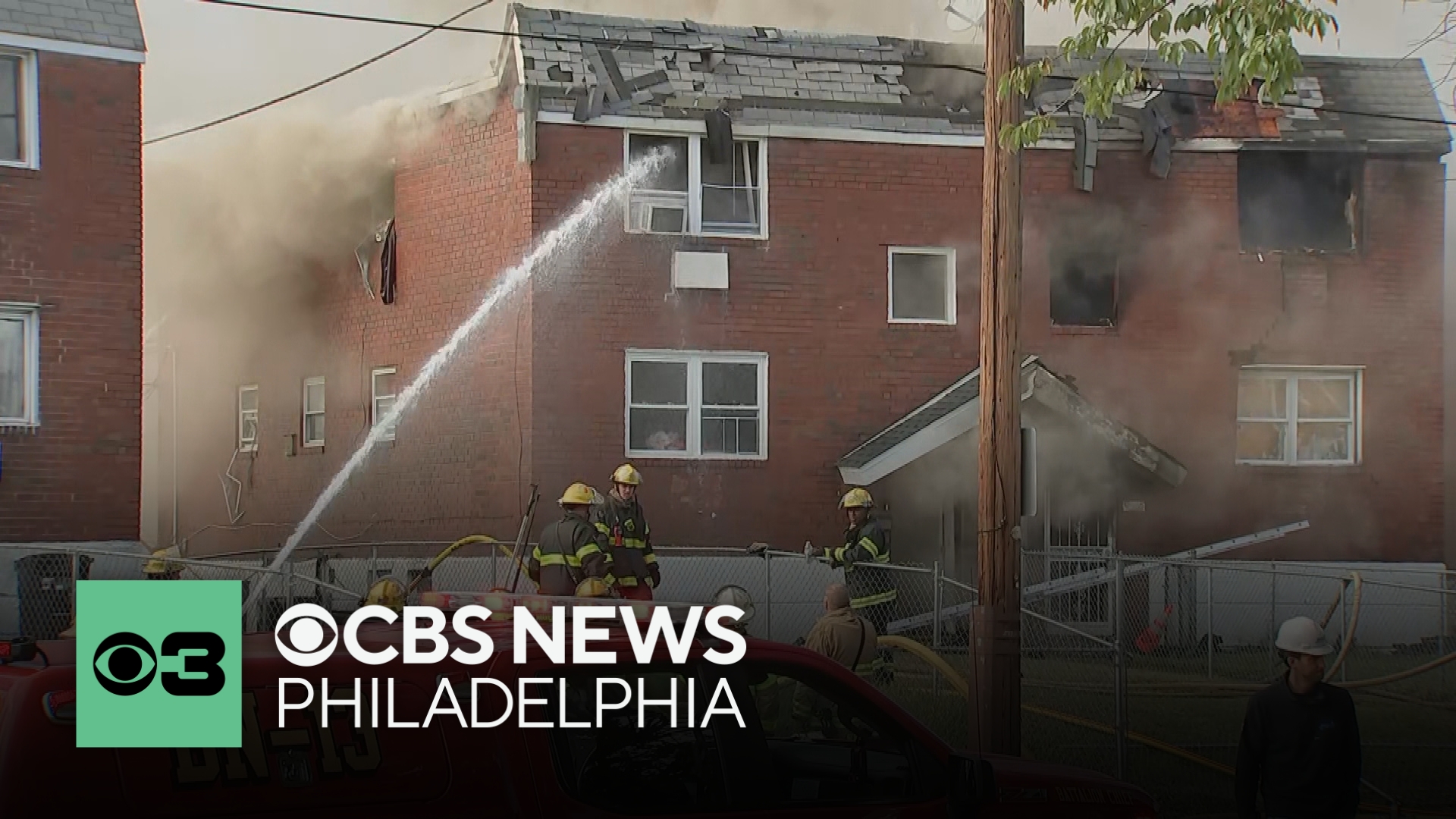Explosion causes Northeast Philadelphia twin home to partially collapse