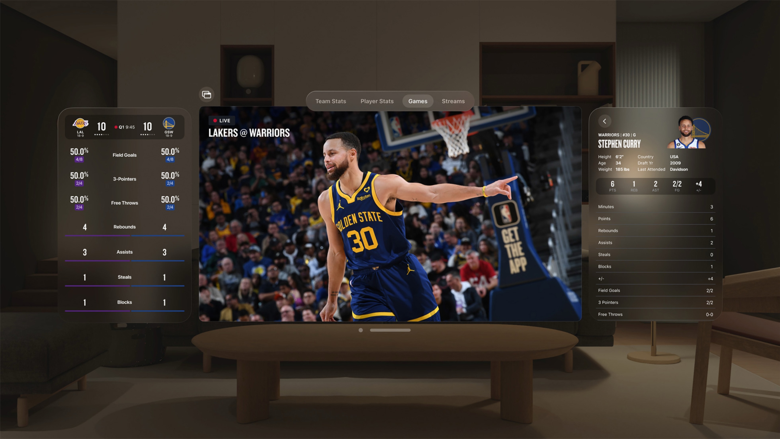 Apple is bringing live NBA games to the Vision Pro in 2026