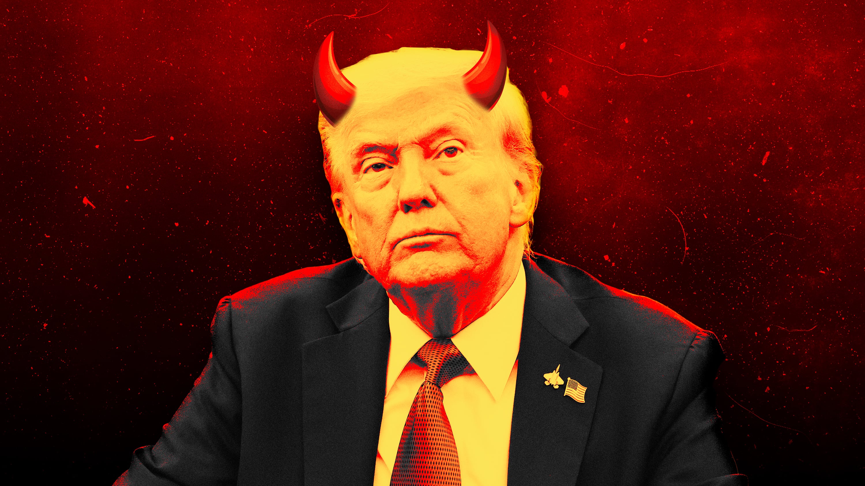 A Devilish Photo of Trump Sparks an Online Firestorm