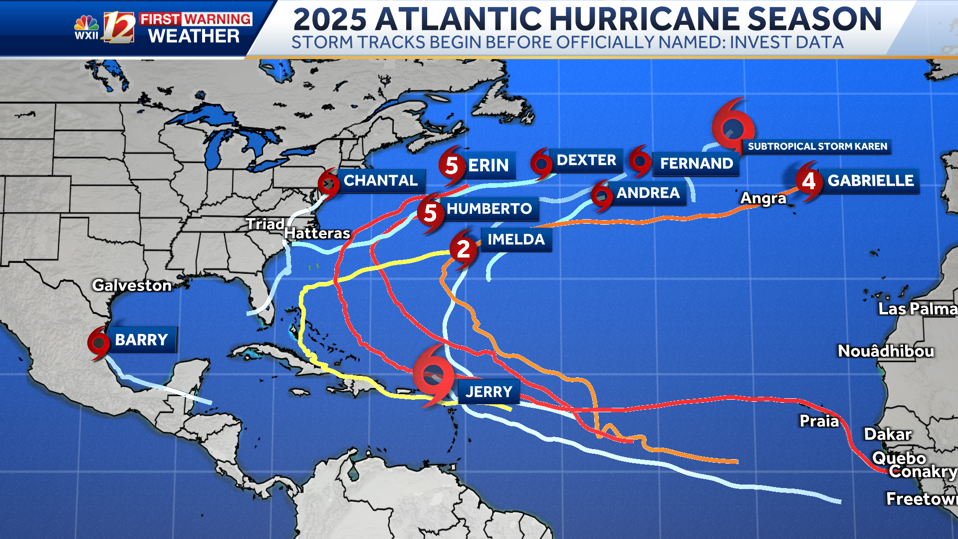 Tropical update on Jerry: Maps, models and forecast cone from the ...