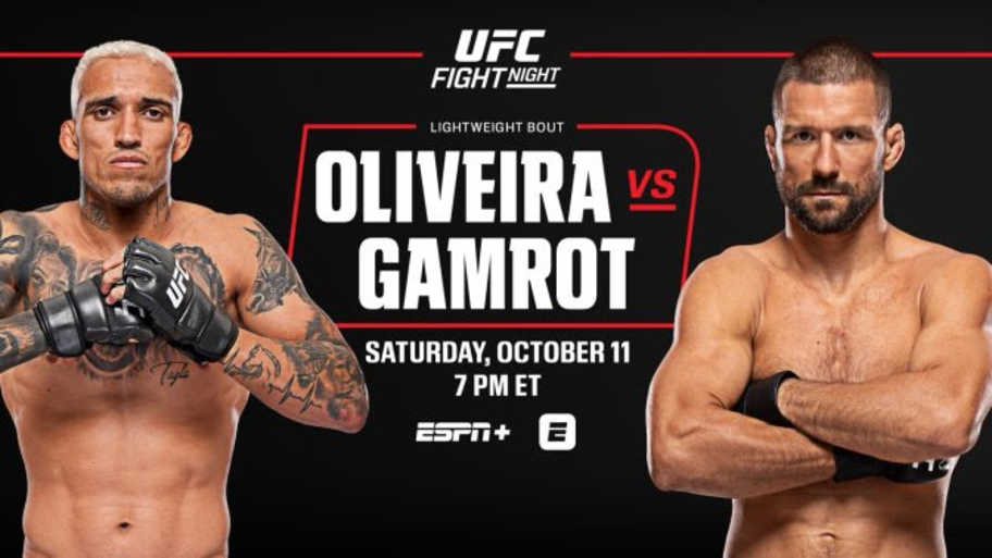 UFC Rio: Oliveira vs. Gamrot full card, odds, start time, how to watch