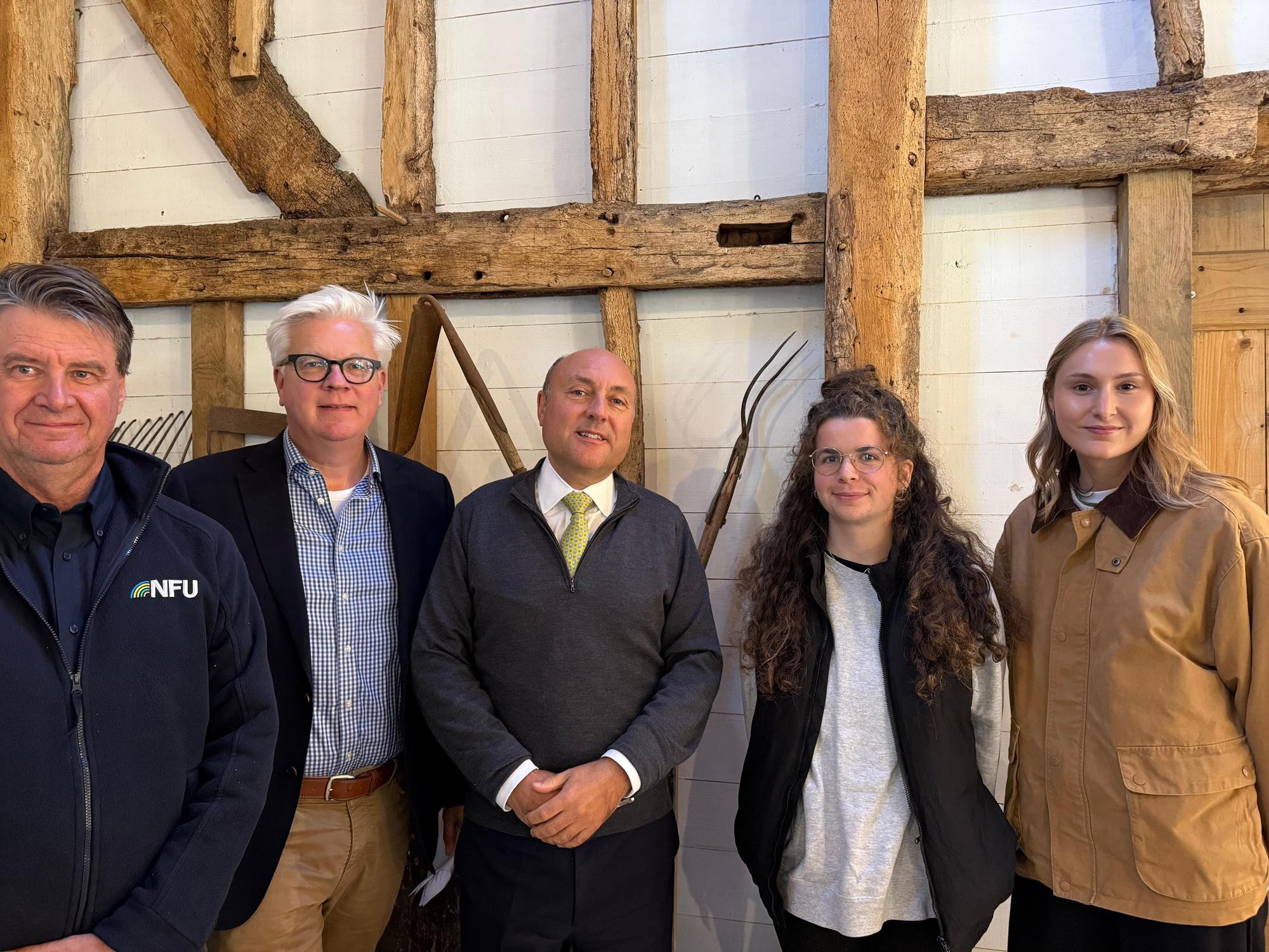 Andrew Griffith MP hosts Autumn Farm to Fork meeting in Sullington