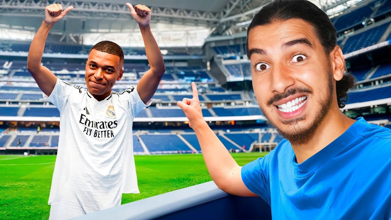 Mon frère et moi découvrons Mbappé en live! 🎉
