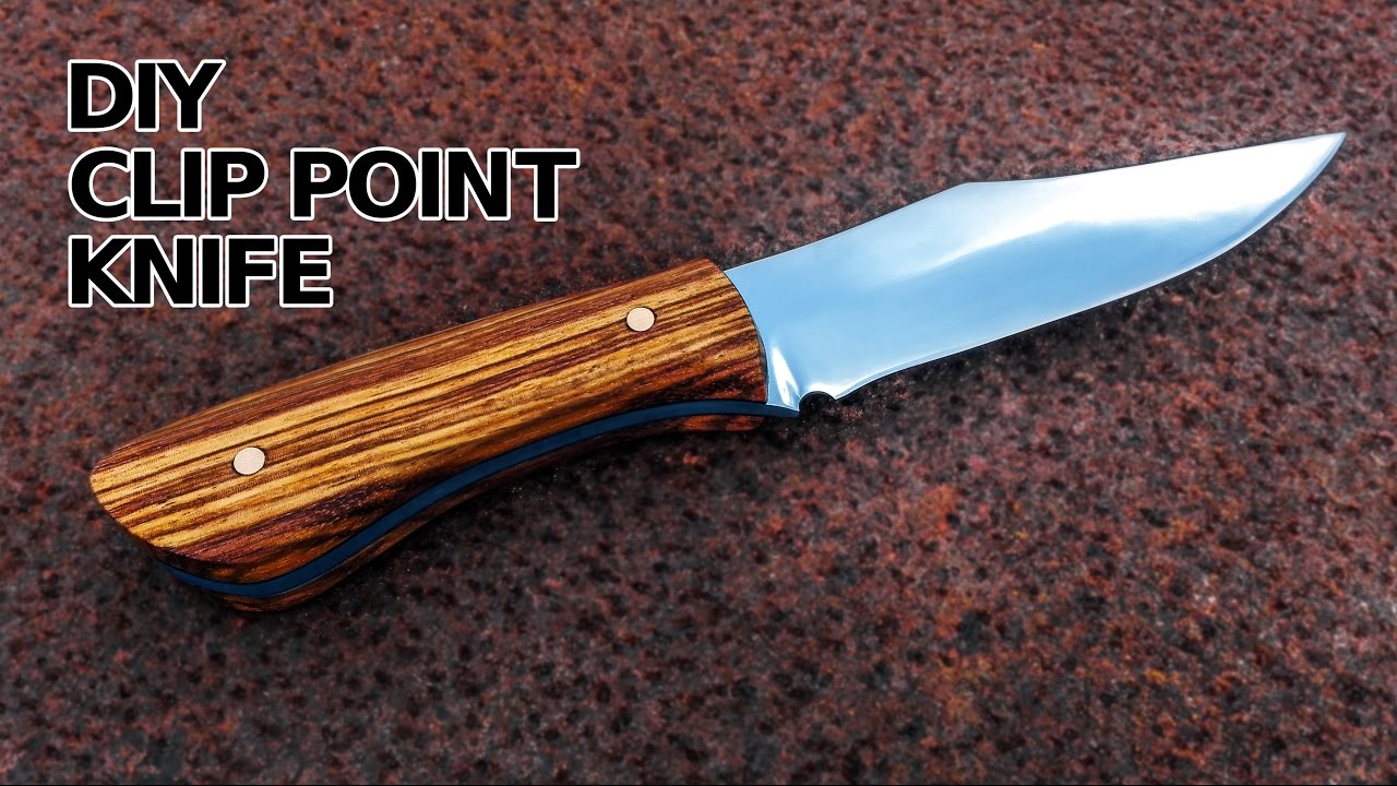 Crafting a full tang clip point knife | Knife making tutorial