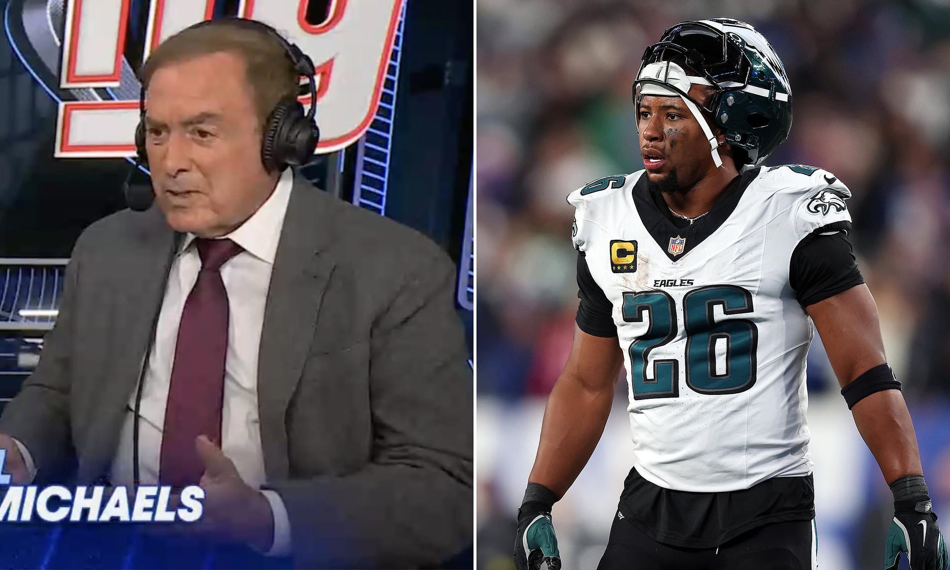 Worried NFL fans spot awful error by legendary broadcaster Al Michaels ...