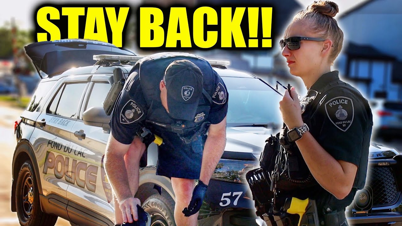 STAY BACK! Police question us magnet fishing after finding this!