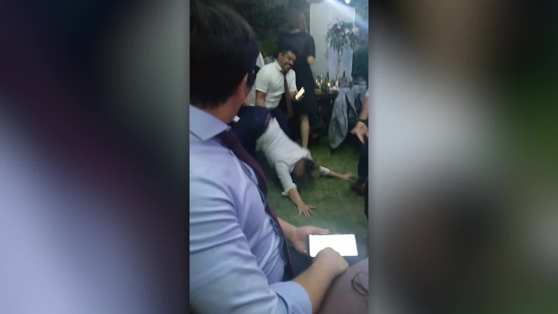Dirty Dancing Fail At Wedding Leads To Epic Face-plant