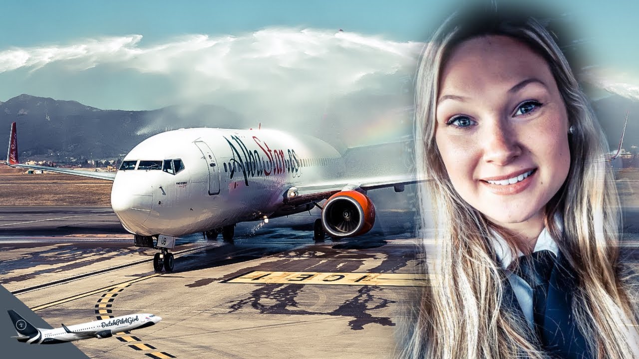 Water salutes at Bergamo Airport