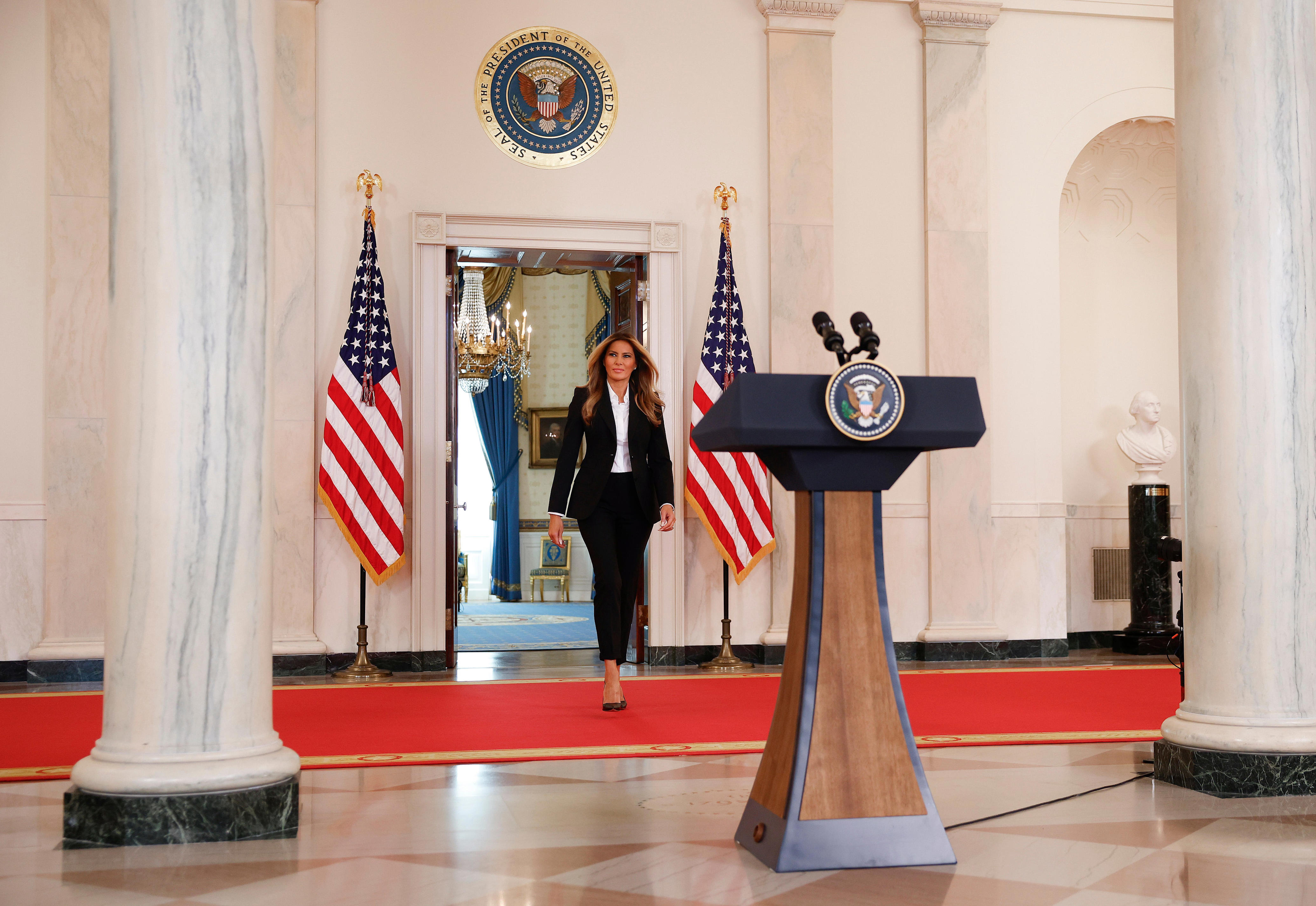 In rare address, Melania Trump says Russia will return Ukrainian ...