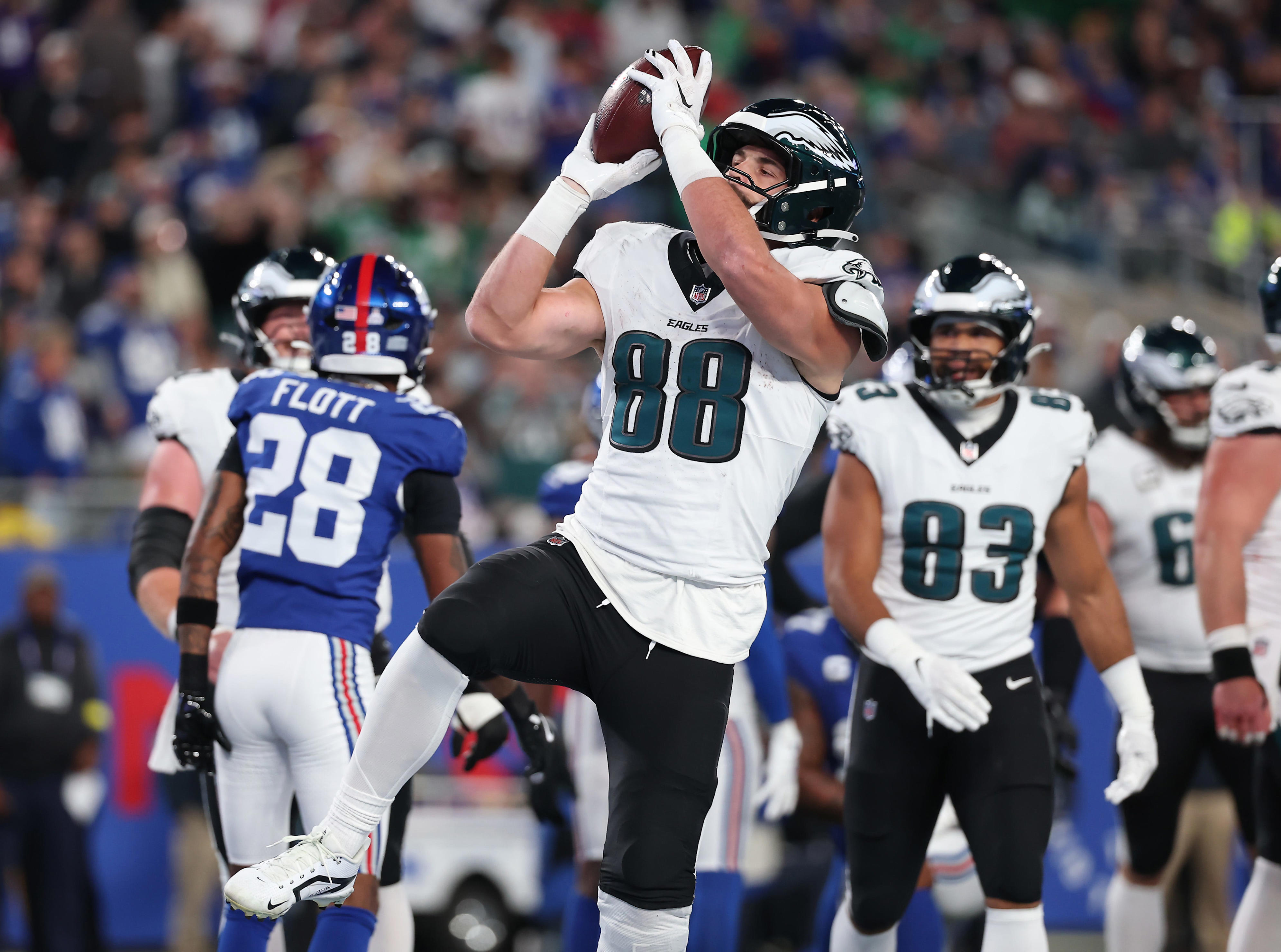Eagles' PFF grades: Best offensive performers in 34-17 loss to Giants ...
