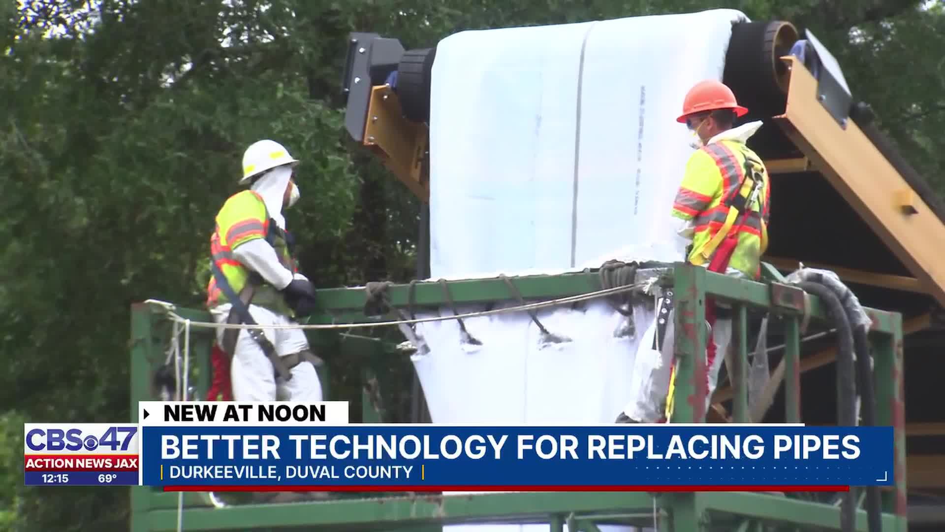 JEA officials unveil unique method to repair wastewater pipes, limit ...