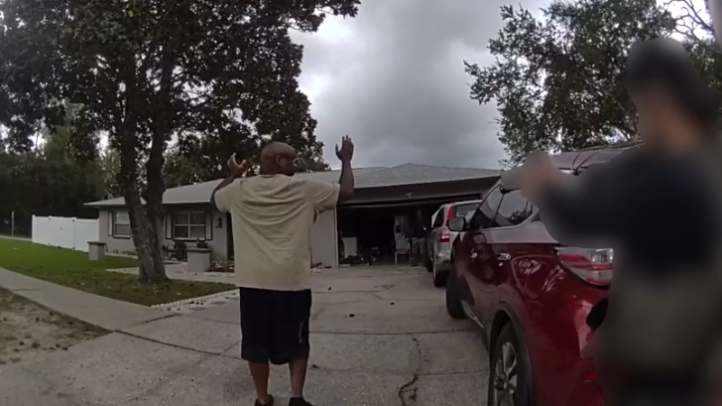 Body-worn camera footage of Ronald Exantus arrest in Florida