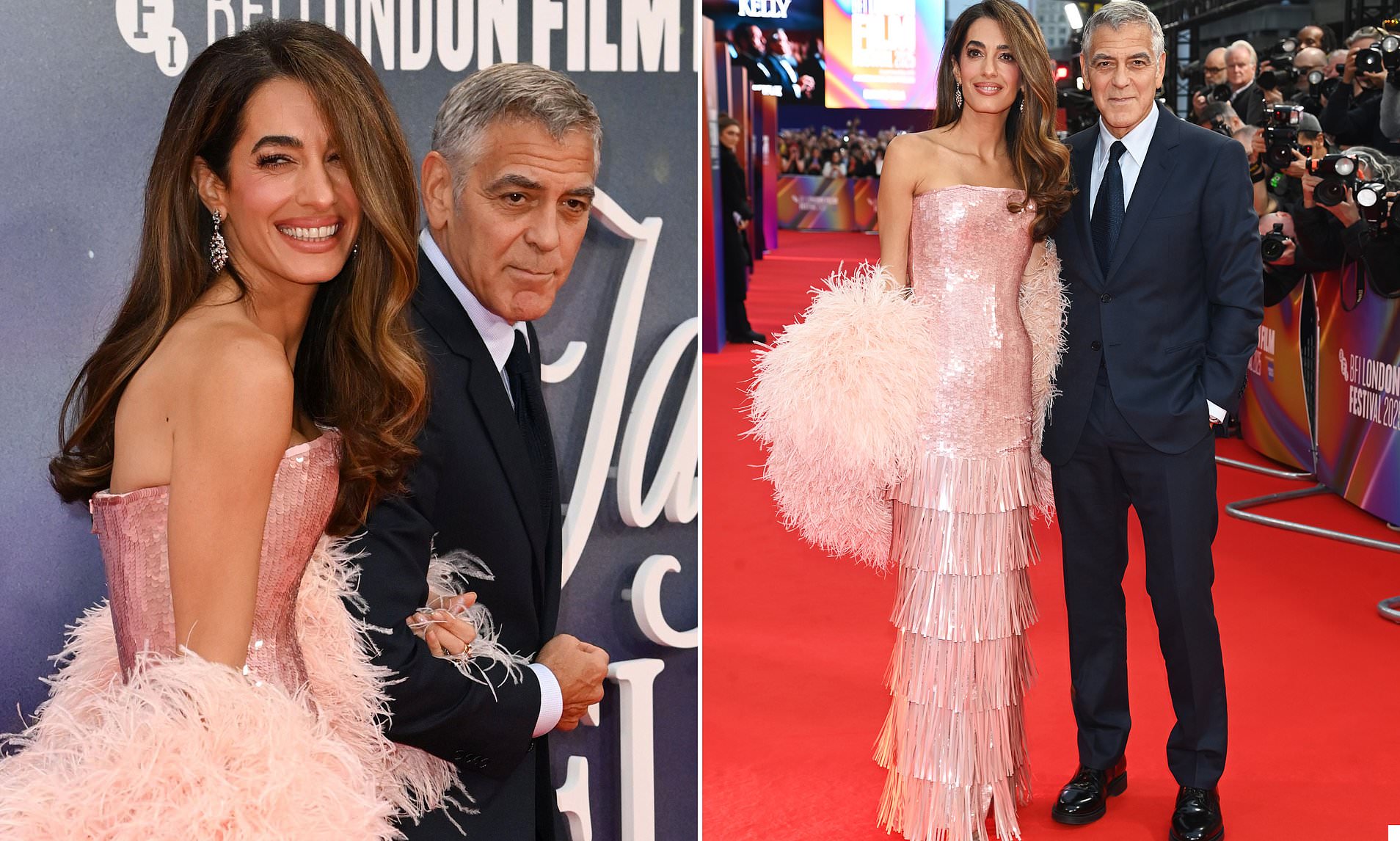 Amal Clooney steals the spotlight from husband George at the London ...
