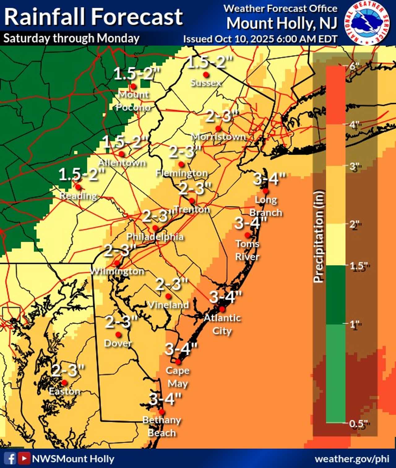 State Of Emergency Declared In NJ As Coastal Storm Brings Flooding ...