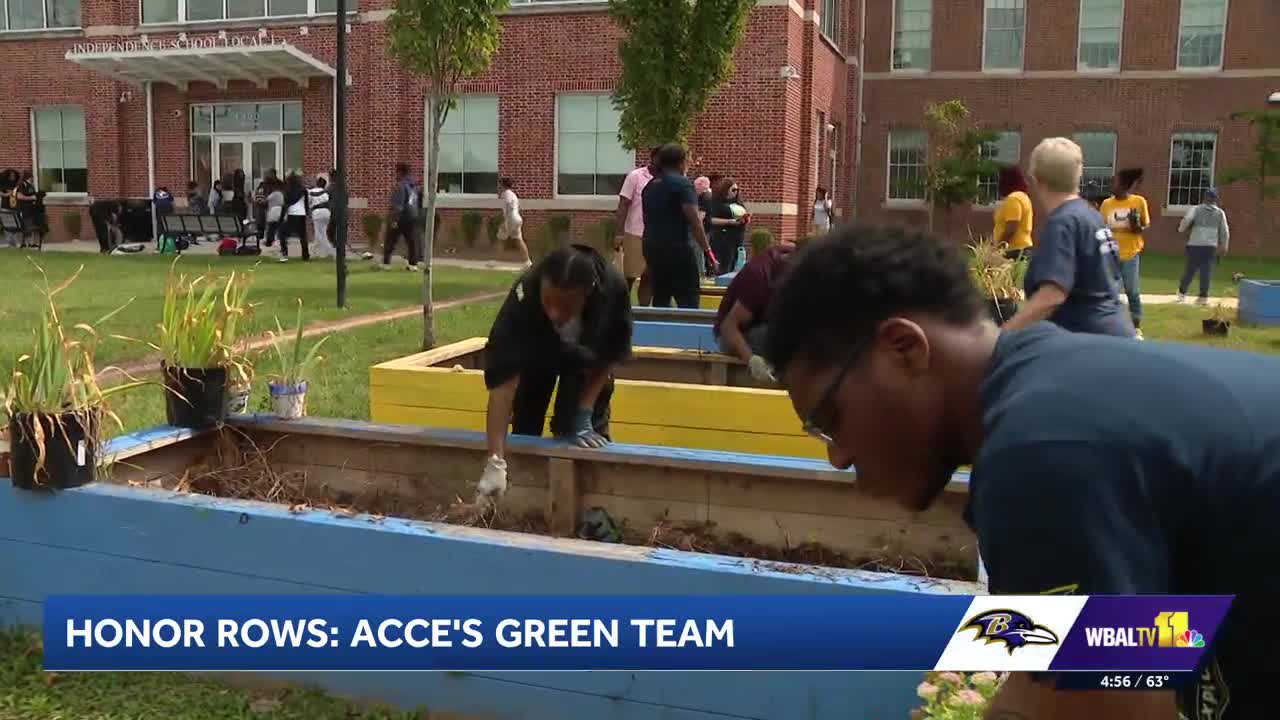 Ravens Honor Rows: Team honors ACCE's Green Team