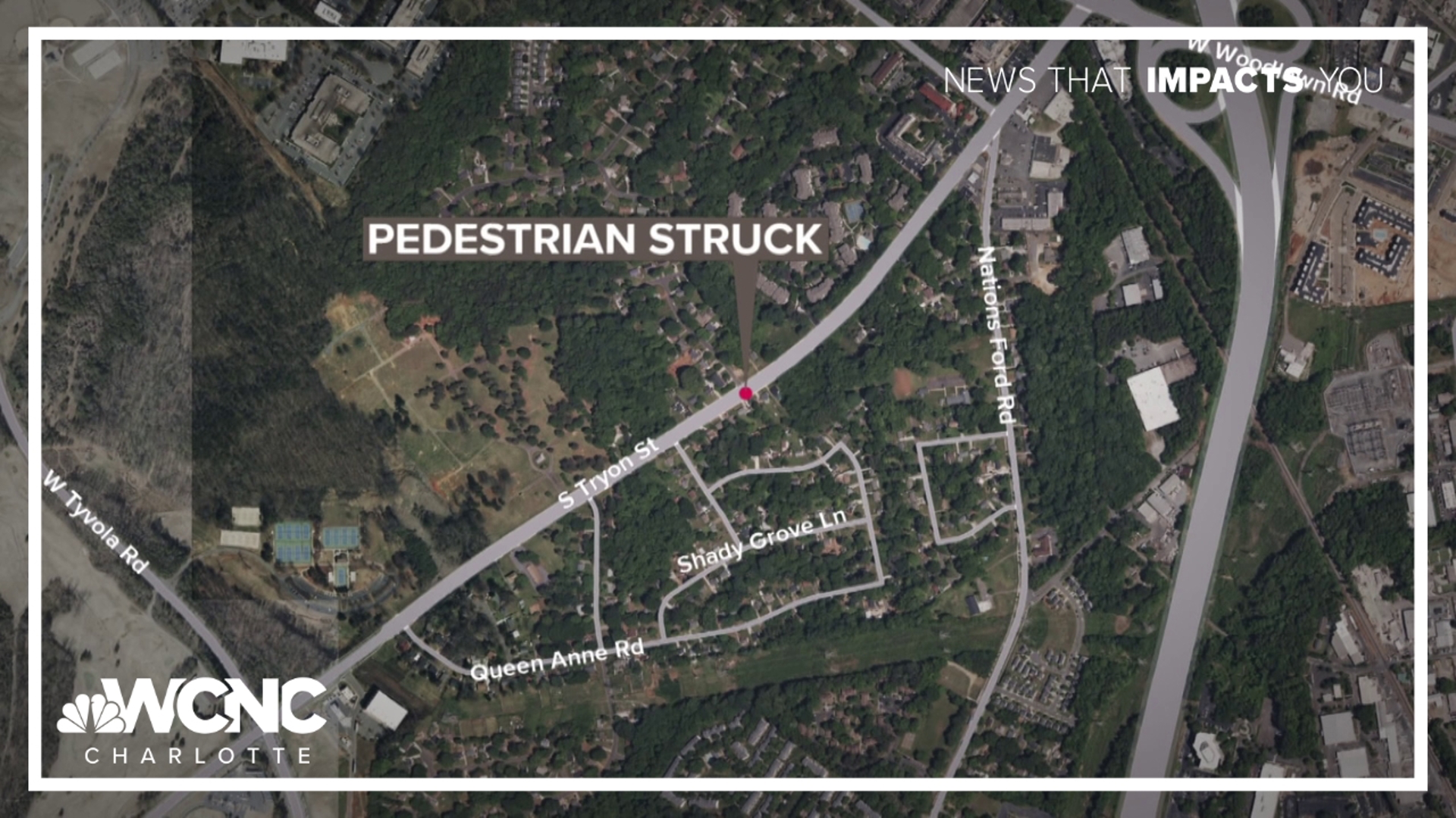 Pedestrian killed crossing street in southwest Charlotte