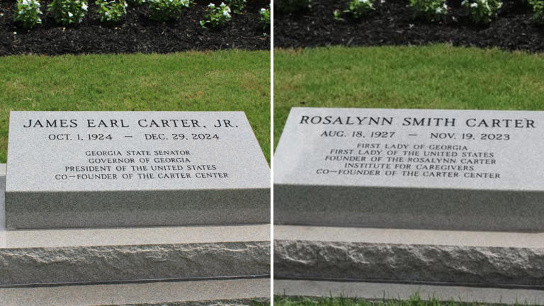 President and Mrs. Carter’s grave sites open to public despite ...