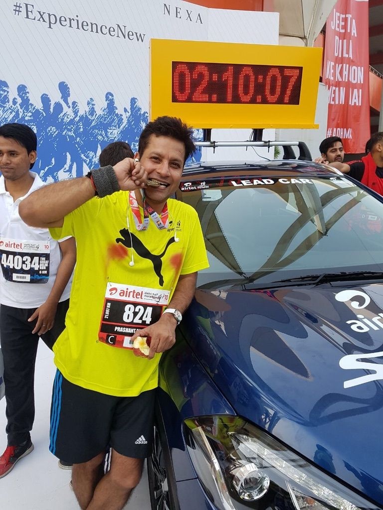 Beating cancer twice, running strong: Prashant Saxena's Delhi Half Marathon story