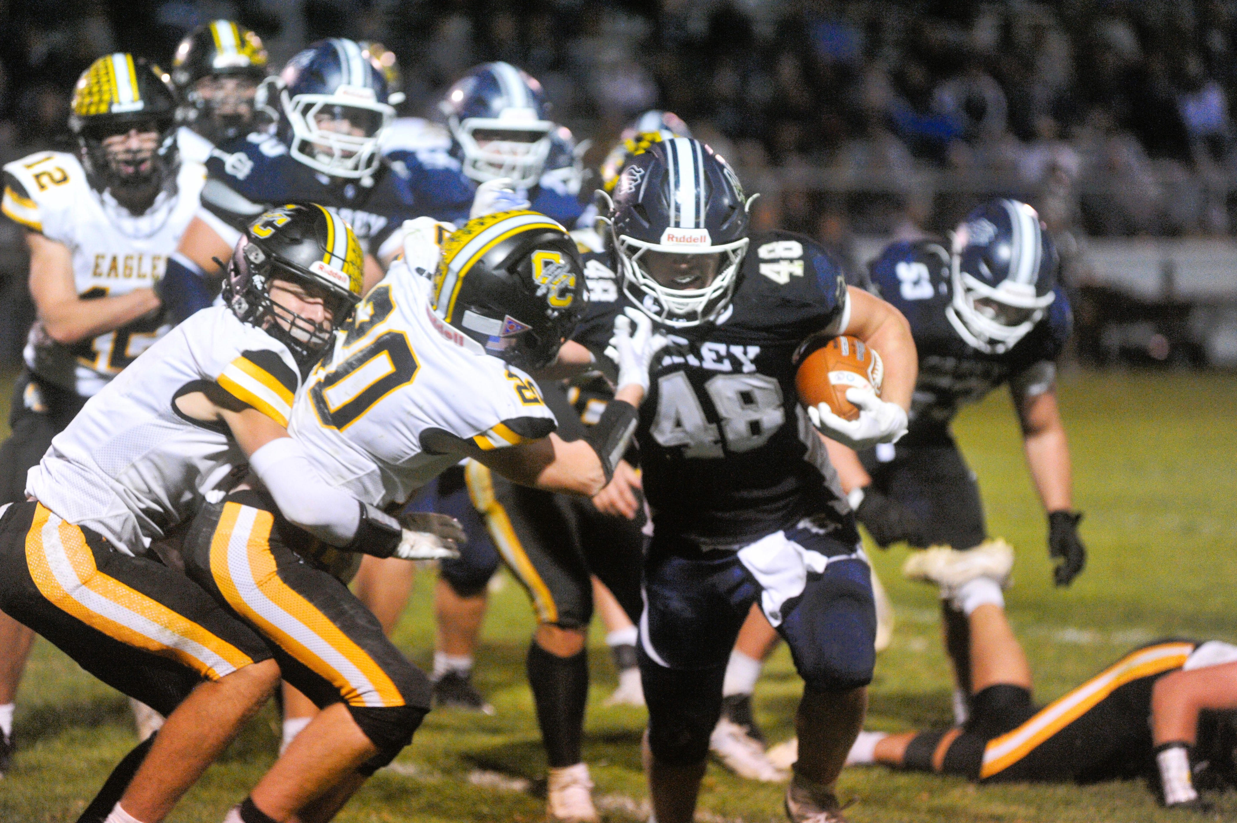'The big plays really hurt us:' Carey downs Colonel Crawford, takes ...