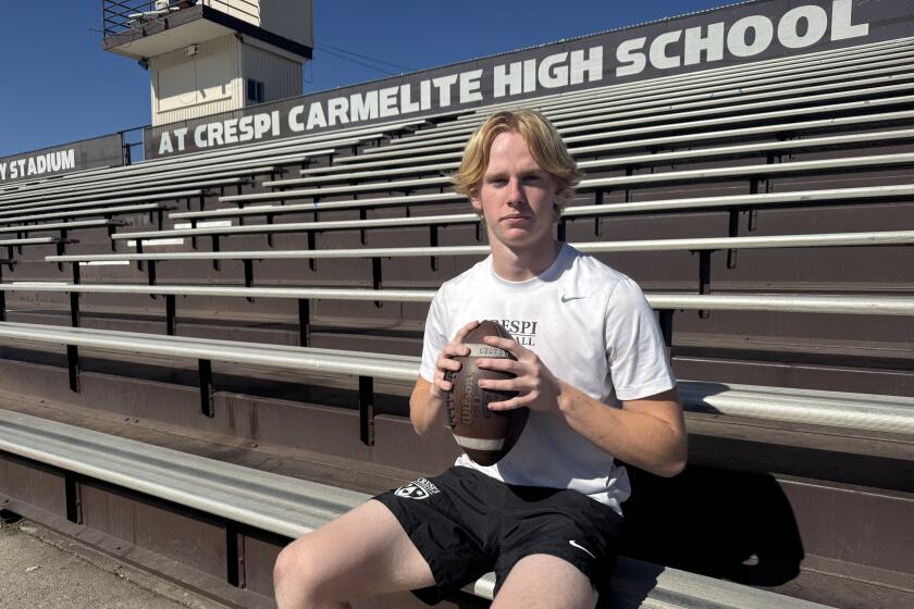 Sophomore Chase Curren shows big potential for unbeaten Crespi