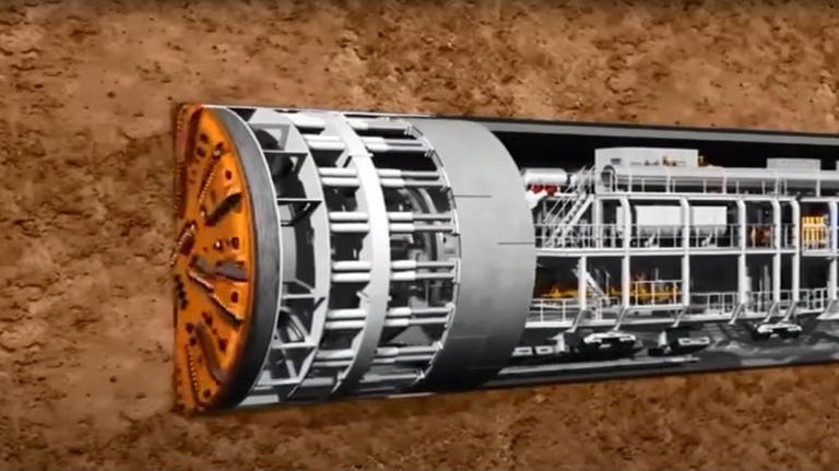 A Tunnel-Boring Machine Named Mary Is Powering Her Way To Build New ...