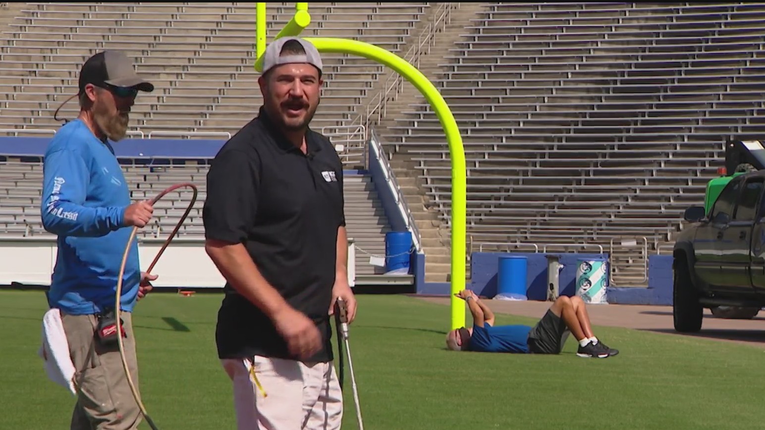 CBS 11 team helps prep Cotton Bowl field for Texas–OU showdown