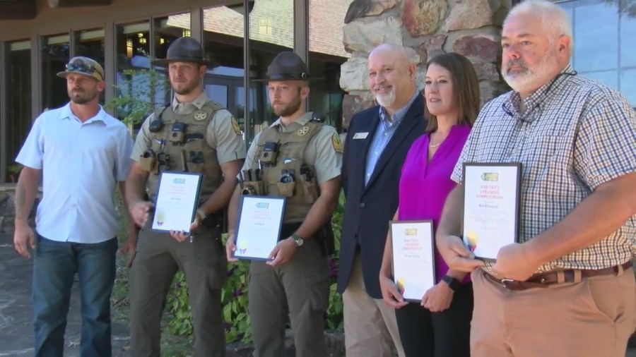 Four honored after live-saving effort at Petit Jean State Park