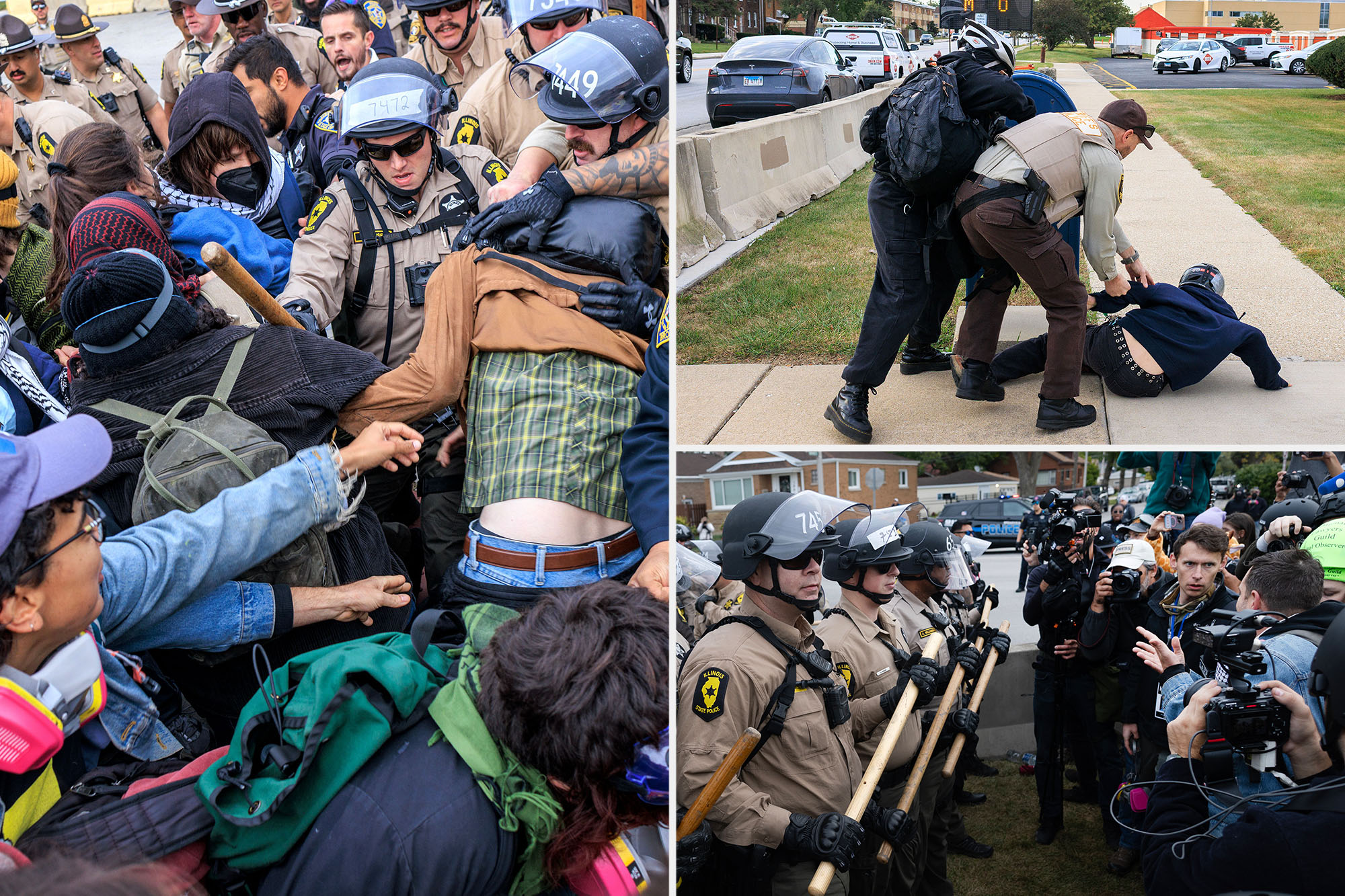 4 protesters arrested outside Chicago DHS facility as anti-ICE ...