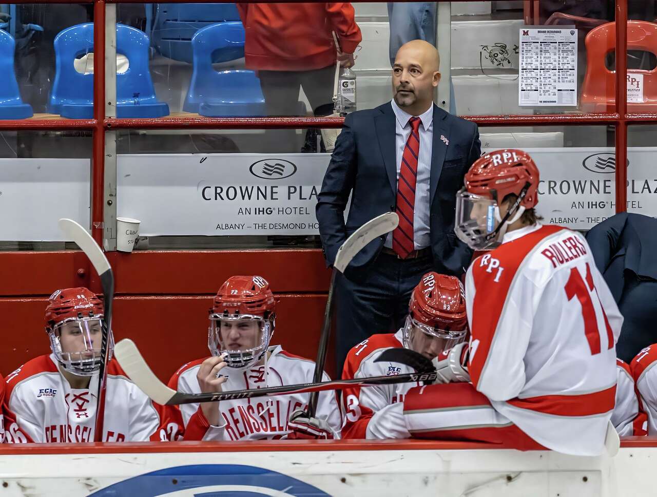 RPI men's hockey falls in new coach's debut