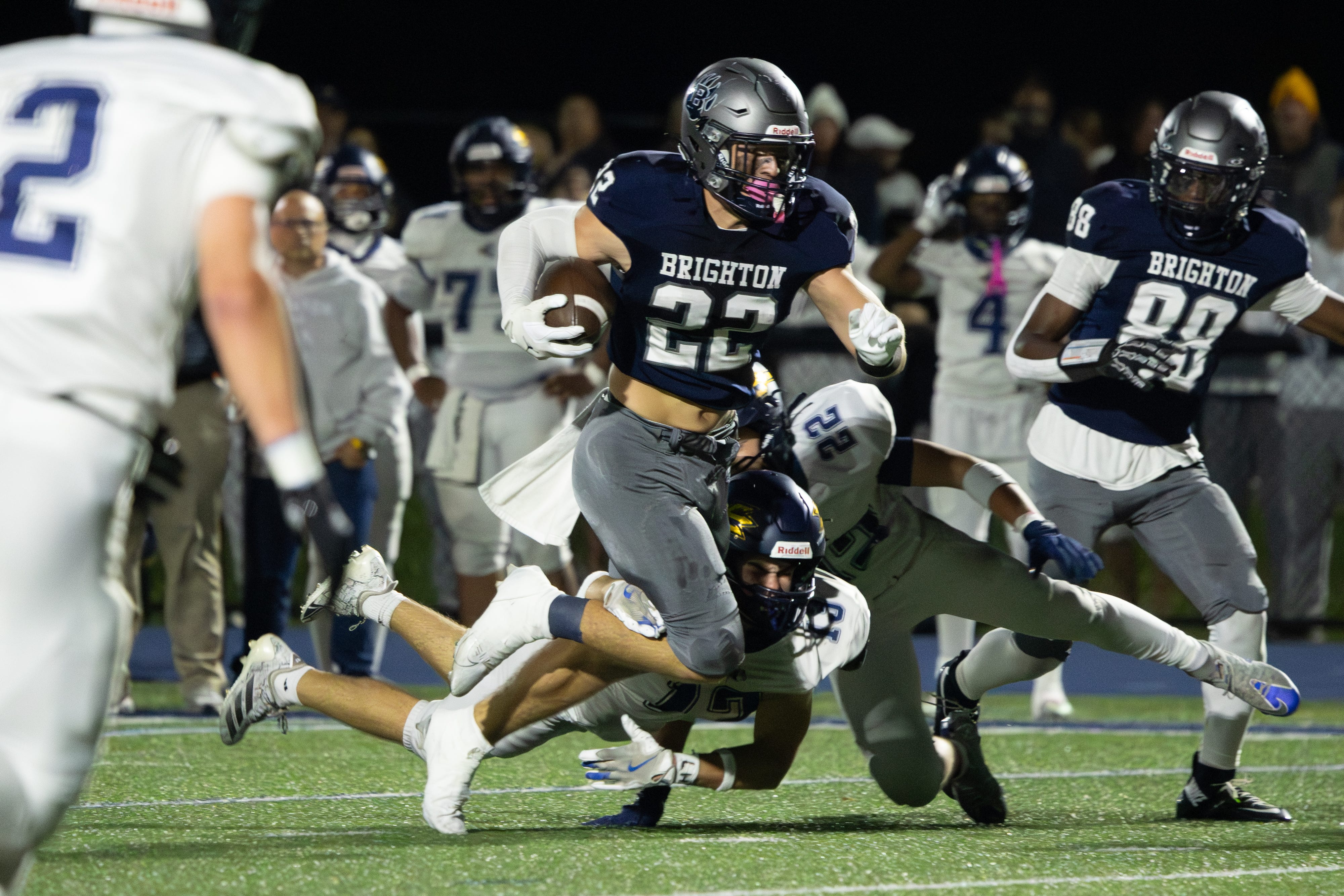 Brighton's defense stiffens in red zone to defeat Victor: Watch the ...