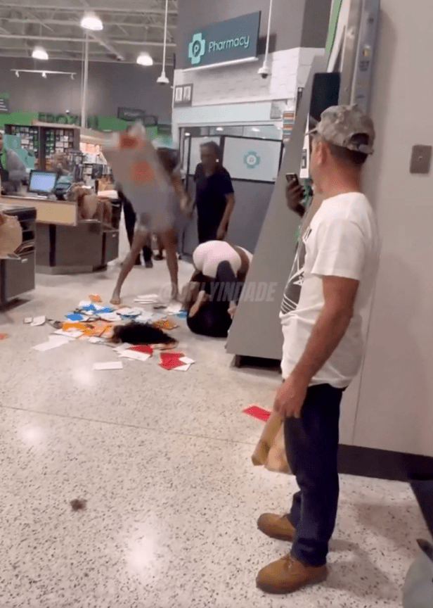Shirtless Florida man strikes shoppers with metal shelf during brawl ...