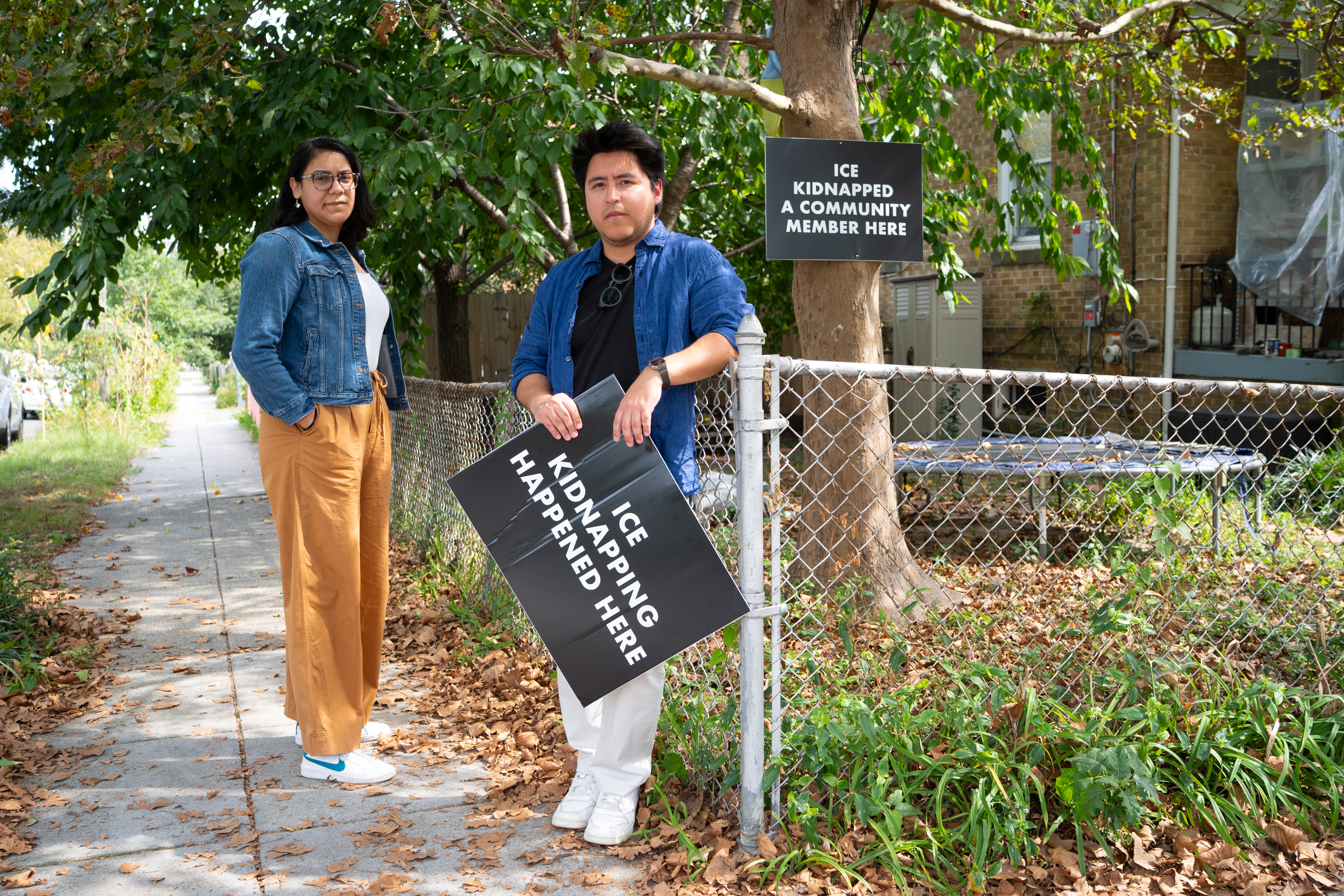 Signs popping up around D.C. note: ‘ICE kidnapping happened here’
