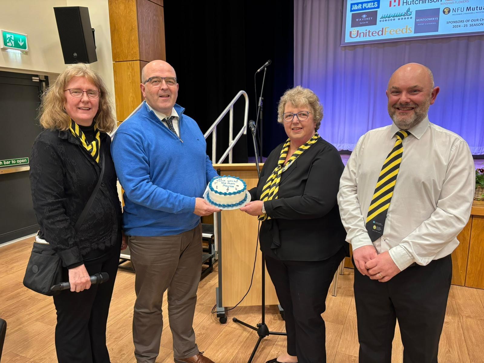 Farmers’ Choir NI bids fond farewell to accompanist Maurice Christie