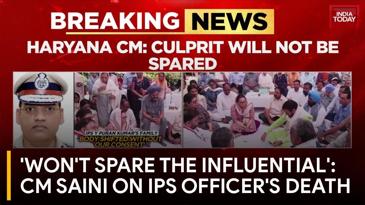Haryana IPS Officer's Death: CM Saini Vows Justice As Puran Kumar's ...